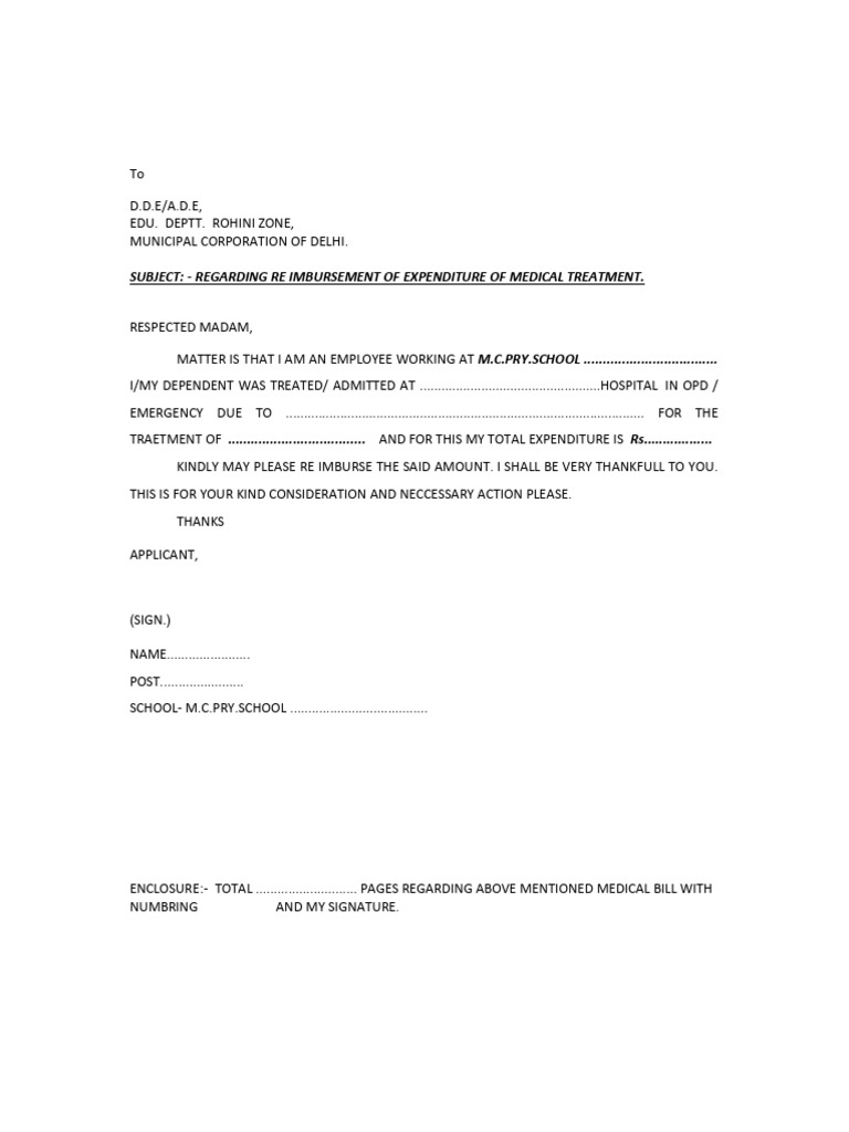 Rr Medical Reimbursement Form-old | PDF