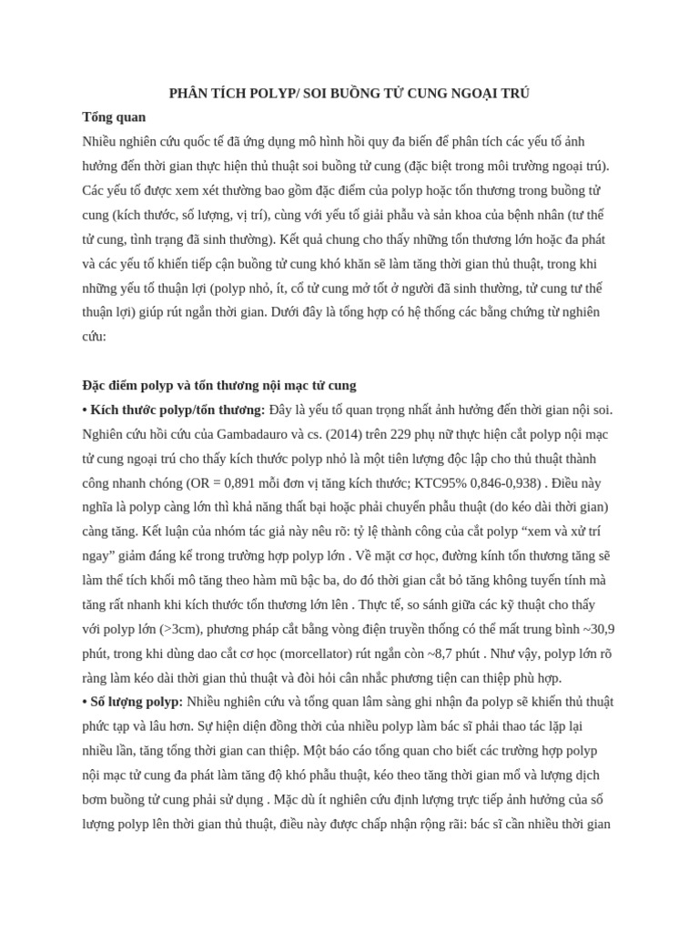 PHÂN TÍCH POLYP | PDF