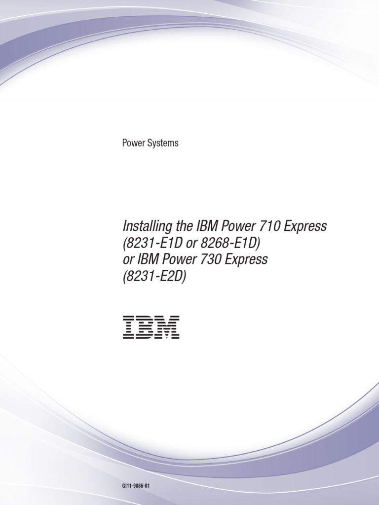 IBM Power 710/730 Express Installation Guide | PDF | Computer Terminal ...