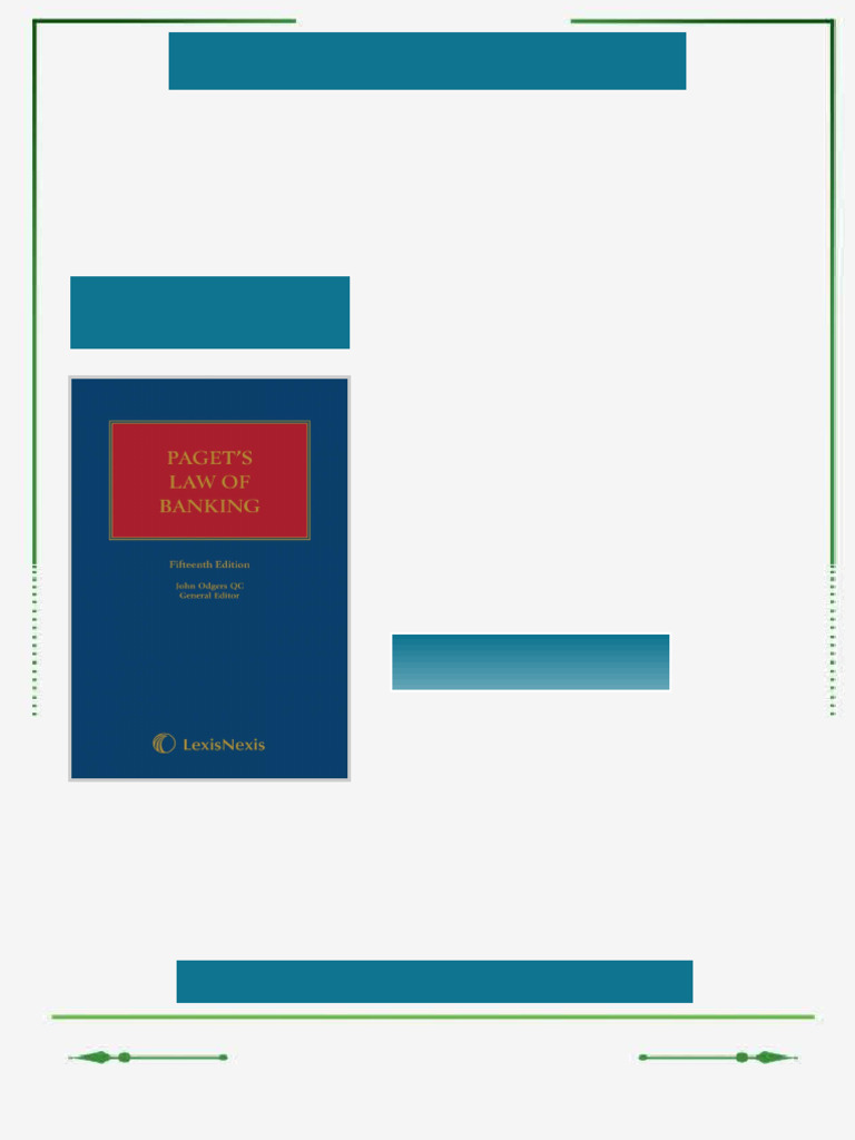 Paget s Law of Banking 15th edition John Odgers Qc (Editor) ebook ...