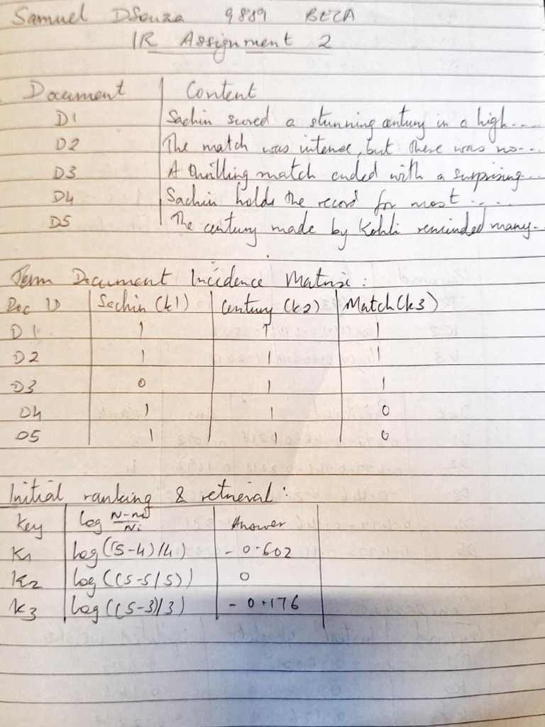 9889 IR Assignment 2 | PDF