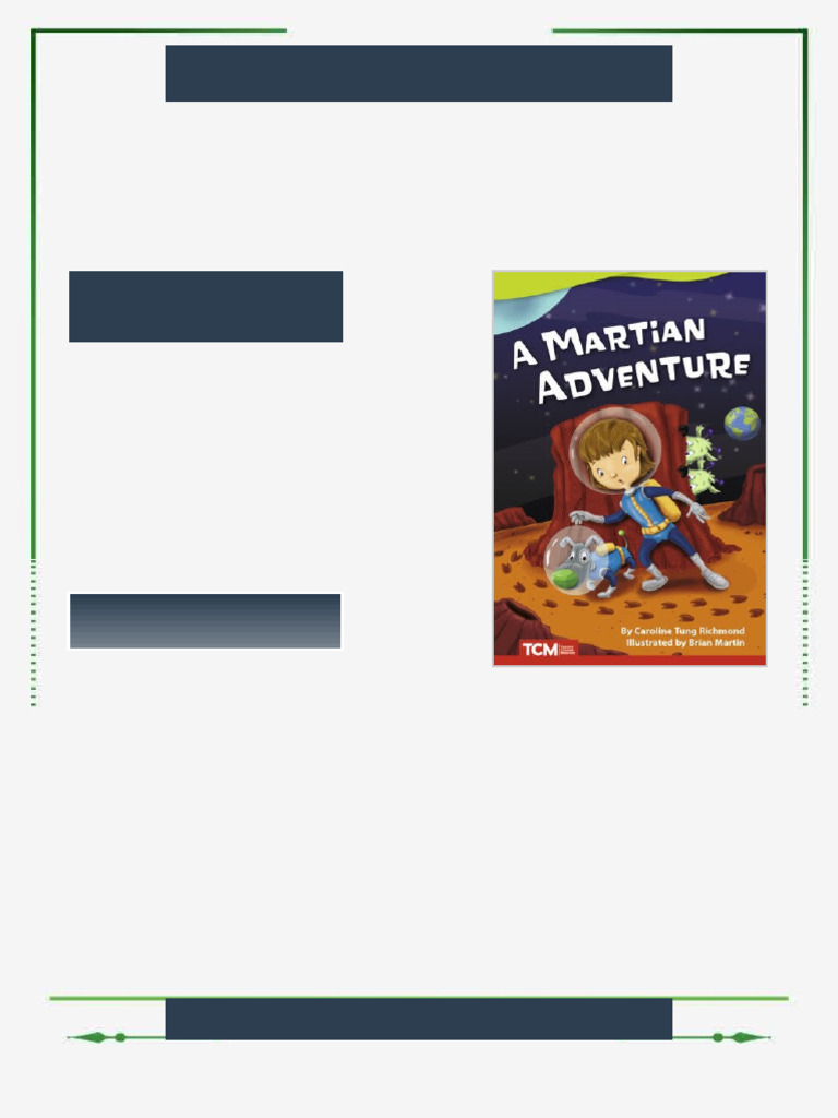 A Martian Adventure Caroline Tung Richmond eBook safe download | PDF | Mars