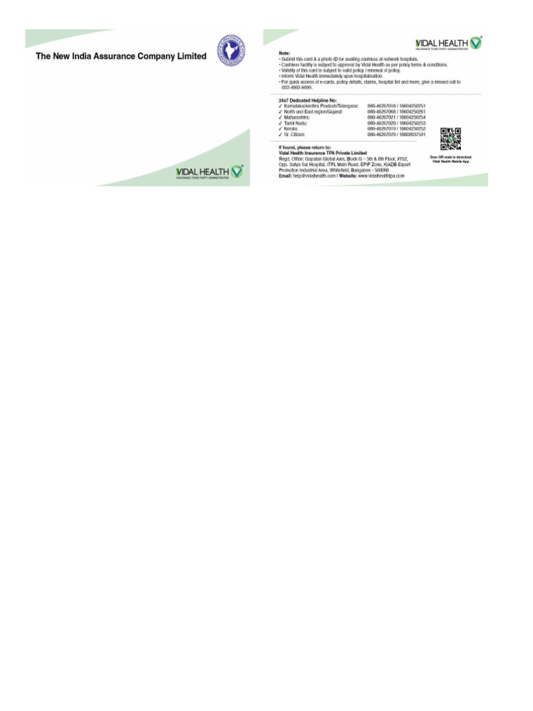 HCL Dental & Health Check-Up Policy | PDF