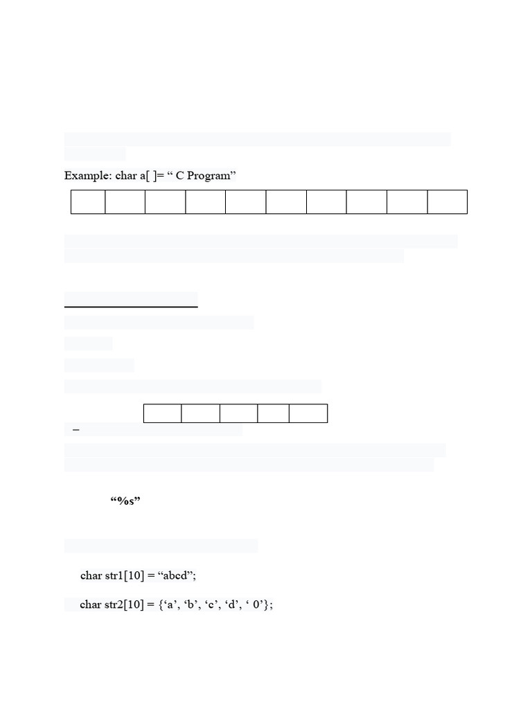 C Programming: Understanding Strings | PDF