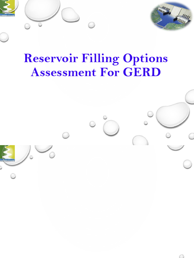 GERD Reservoir Filling Assessment Report | PDF | Physical Geography ...