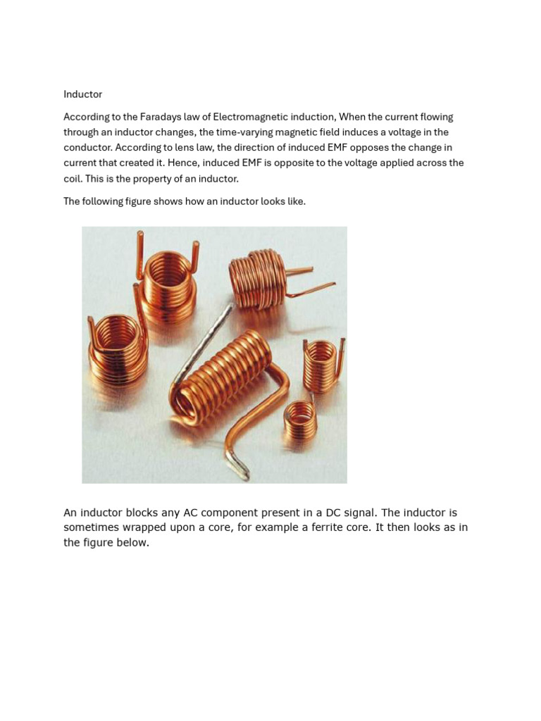 InductorBasic | PDF | Inductor | Inductance