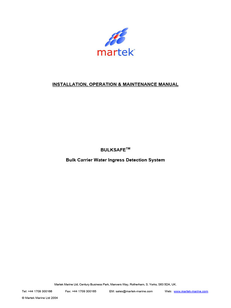 Bulksafe - Water Ingress - Operational Manual | PDF | Mains Electricity ...