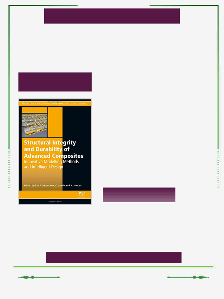 Structural Integrity and Durability of Advanced Composites Innovative ...