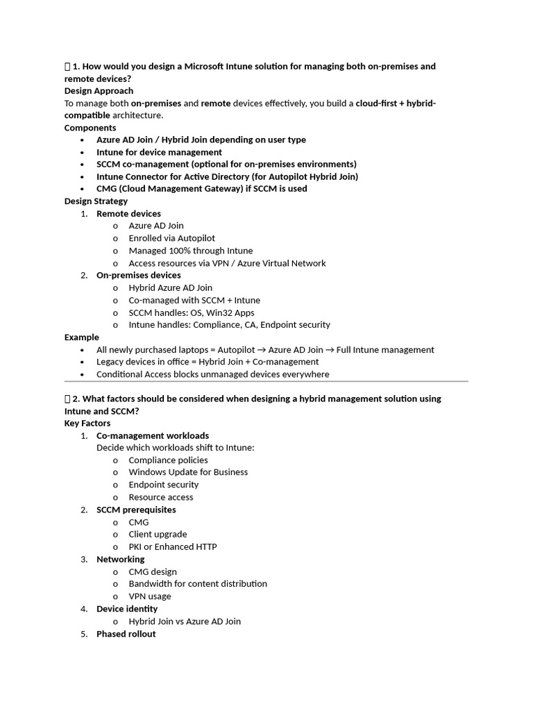 Intune Interview Questions | PDF | Ios | Mobile App