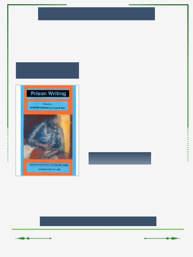 Prison Writing A Collection of Fact Fiction and Verse 1st Edition ...