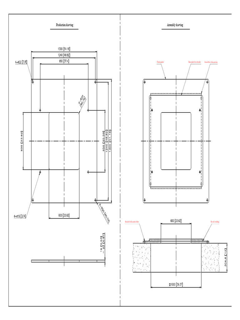 Closing Plate Drawing | PDF