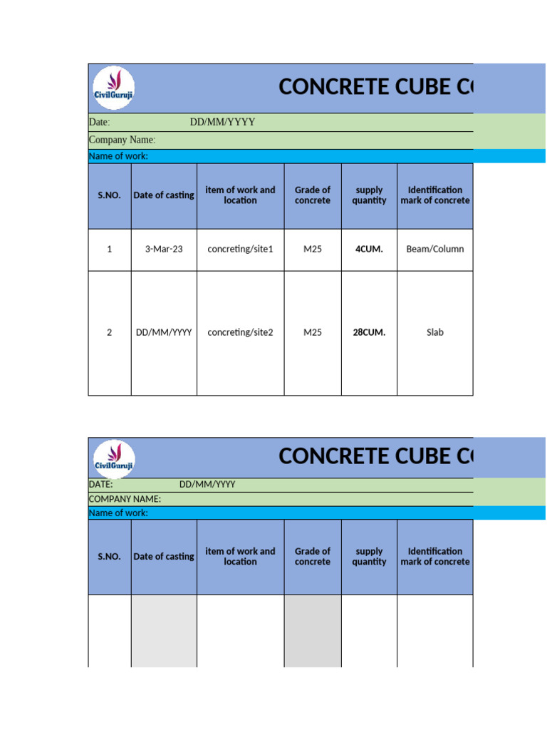 Concrete Cube Compressive Strength Test Report (1) | PDF | Structural ...