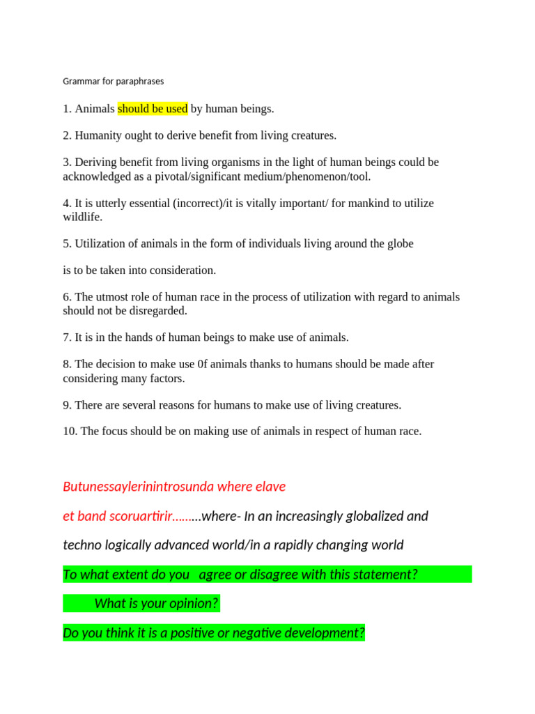 Writing Task 2 Agree Disagree | PDF | Cognition | Human Communication