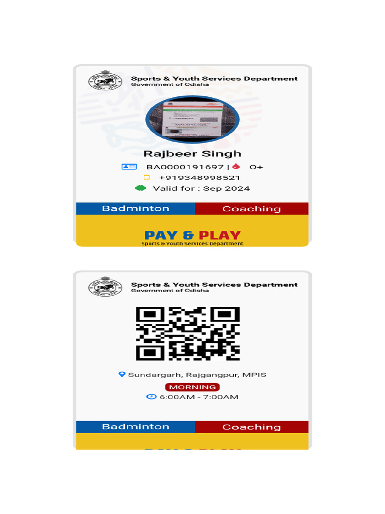 Id Card Ba 0000191697 | PDF
