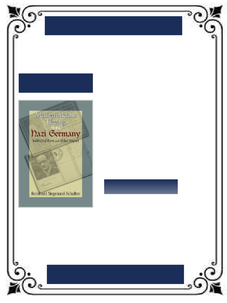 Mathematicians Fleeing from Nazi Germany Individual Fates and Global ...