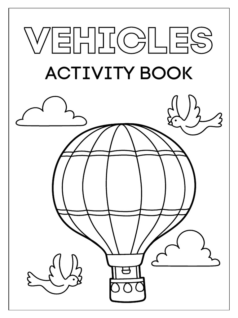 Fun Vehicle Activity Book for Kids | PDF