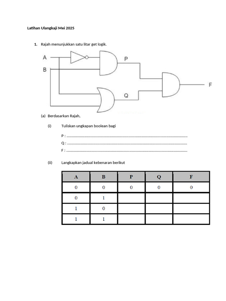 Latihan Ulangkaji SK BIL 1 | PDF