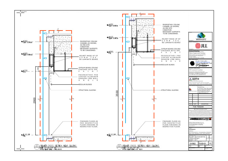 Pelmet Section Detail for Blinds Design | PDF