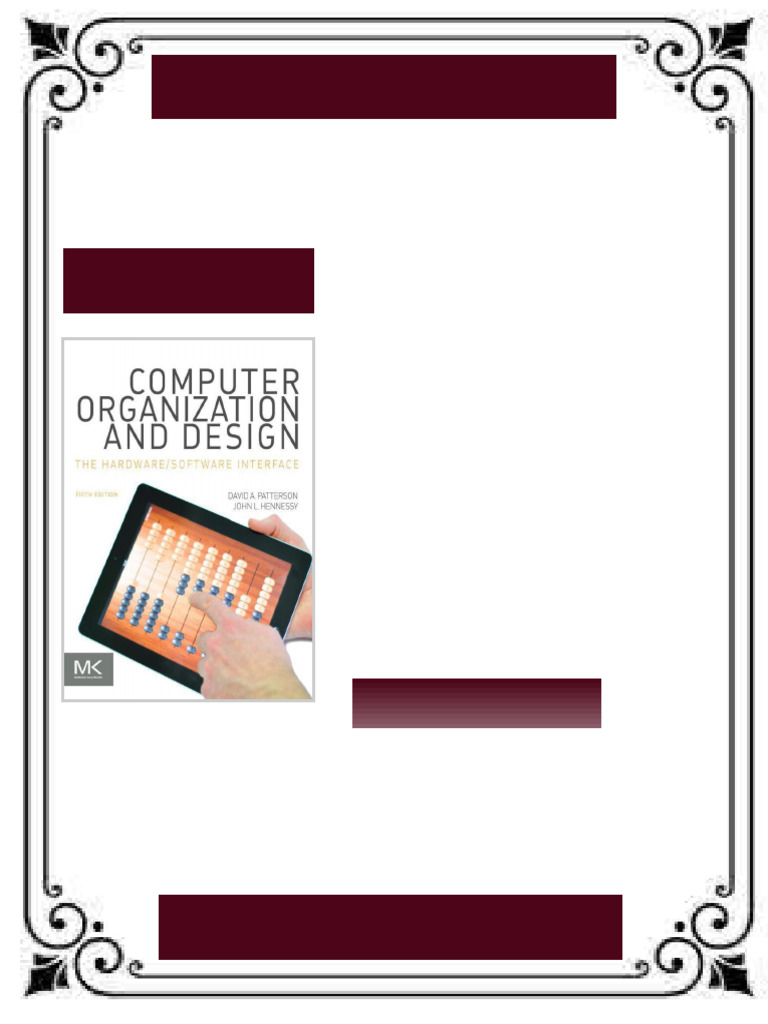 Computer Organization and Design The Hardware Software Interface 5th ...