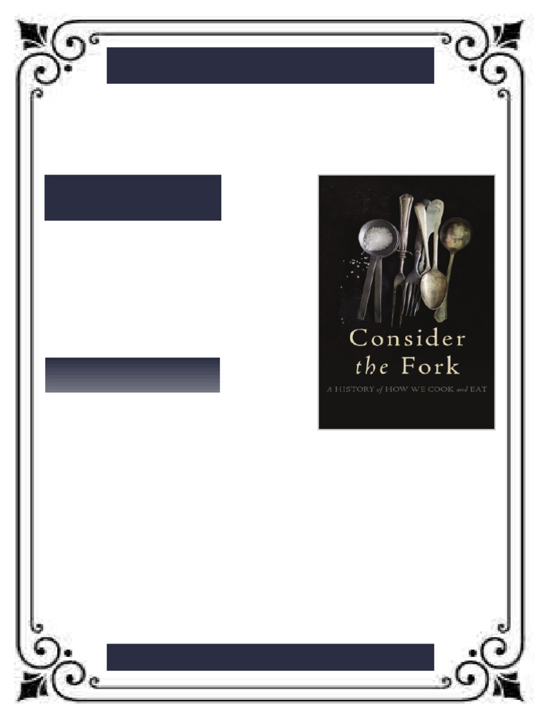 Consider the Fork Bee Wilson ebook formatted for tablet | PDF