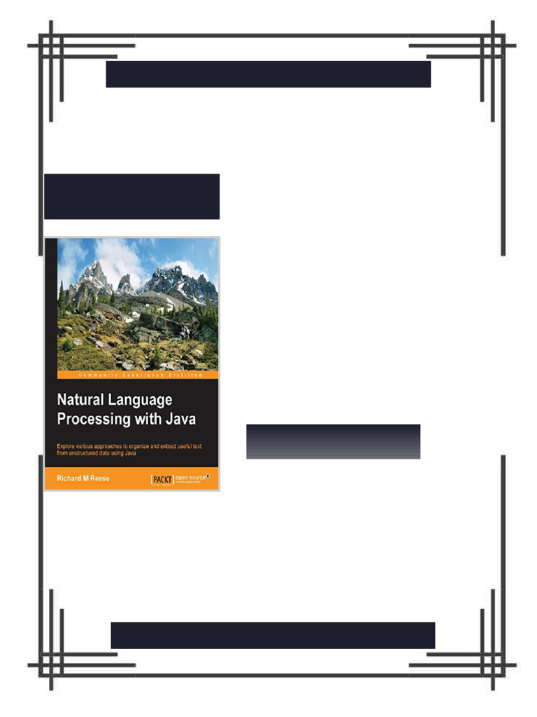 Natural Language Processing with Java Community Experience Distilled ...