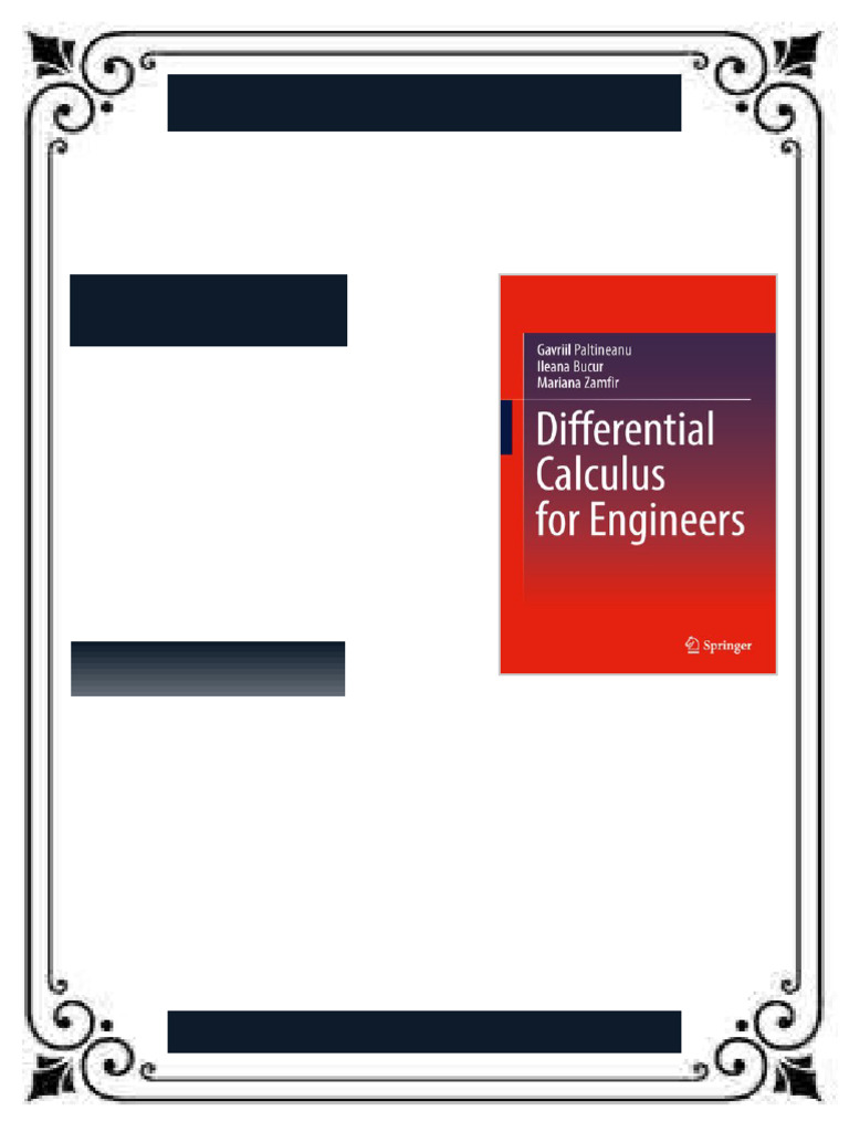 Differential Calculus for Engineers 1st Edition Gavriil Paltineanu ...