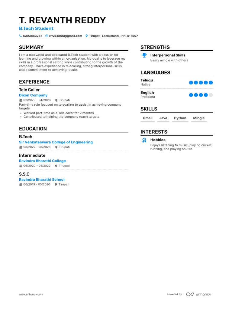 TRevanthReddyResume (1) | PDF