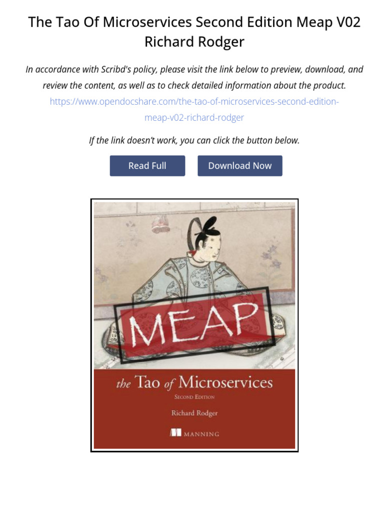 The Tao of Microservices Second Edition MEAP V02 Richard Rodger | PDF ...