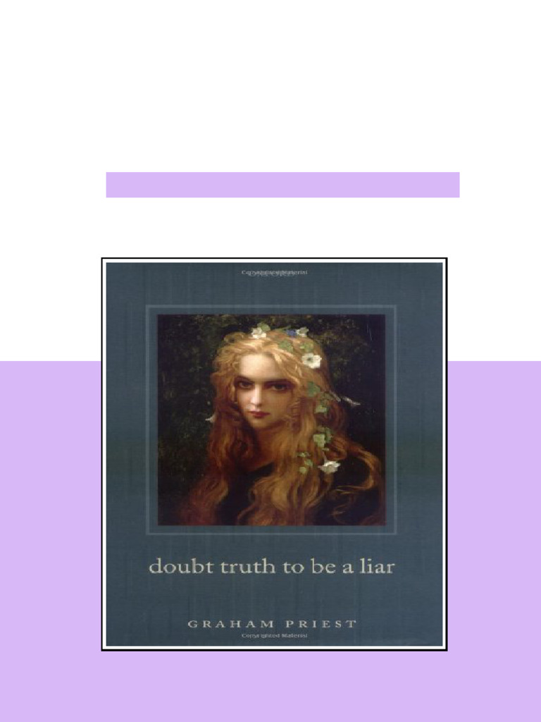 (Ebook) Doubt Truth to Be a Liar by Graham Priest ISBN 9780199263288 ...
