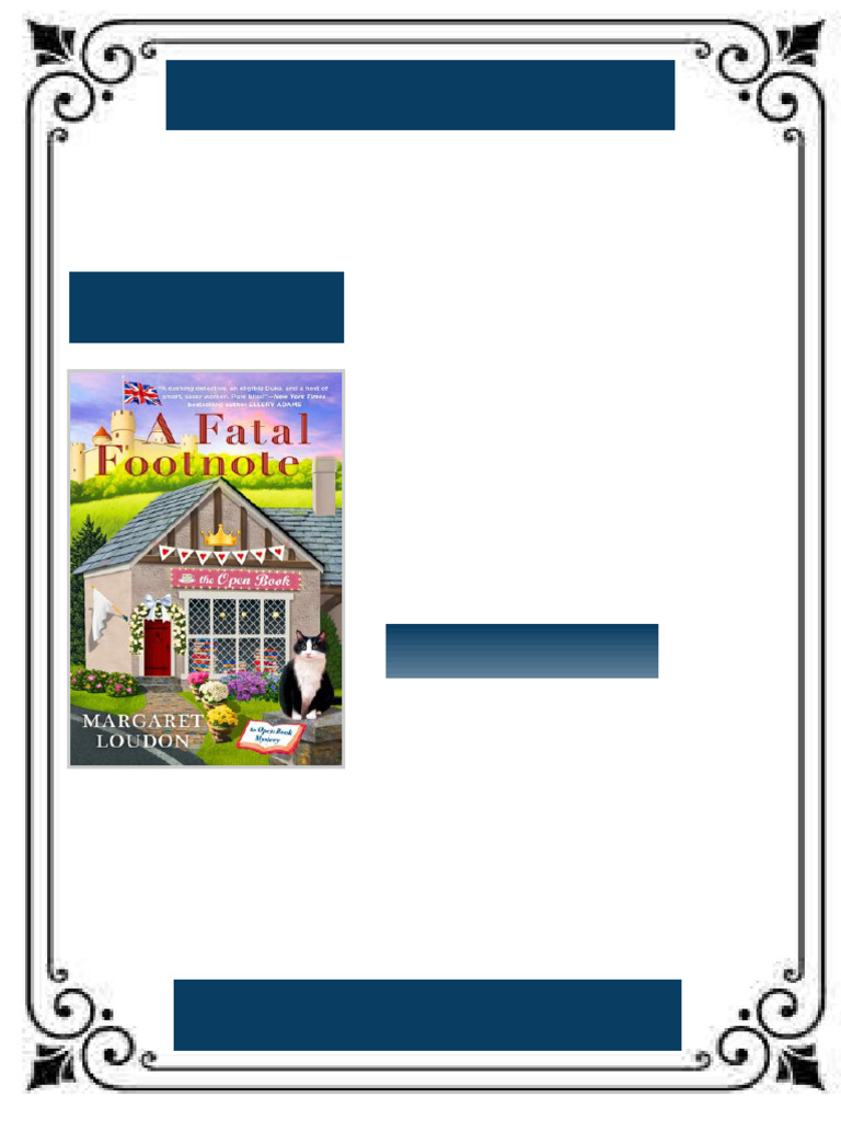 A Fatal Footnote Open Book Mystery 2 1st Edition Margaret Loudon eBook ...