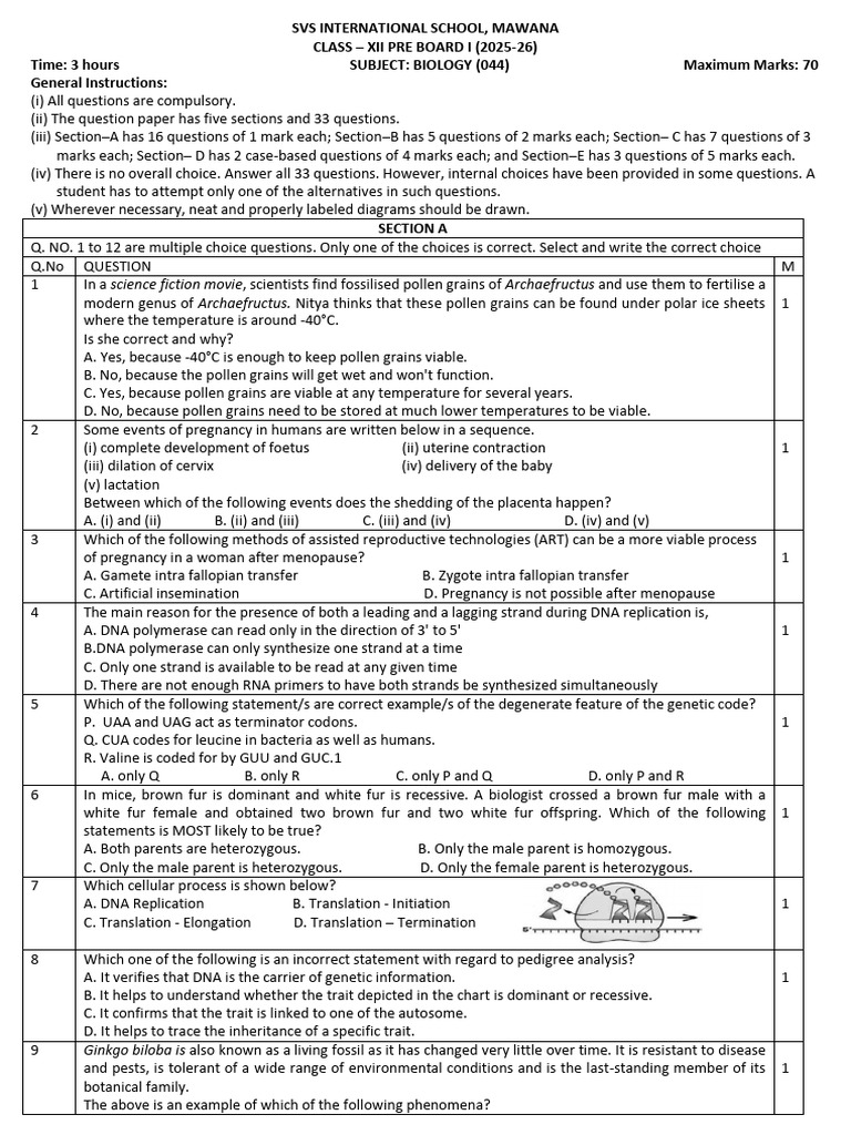 PB 12 Bio | PDF | Genetics | Life Sciences