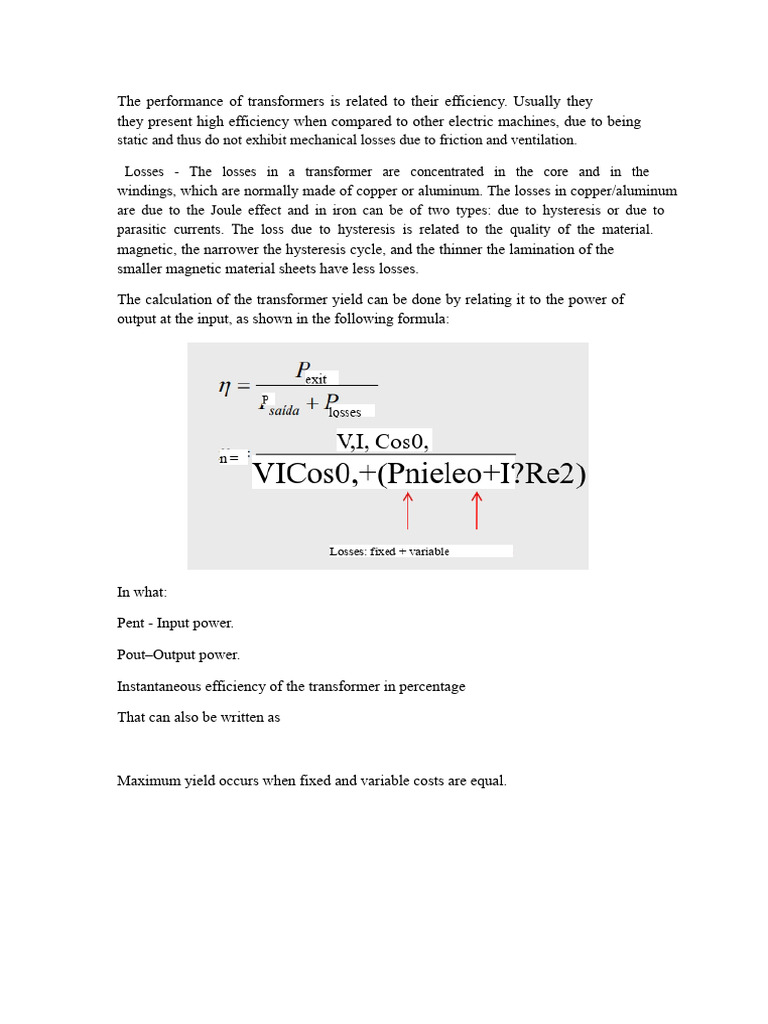 Transformer Efficiency | PDF