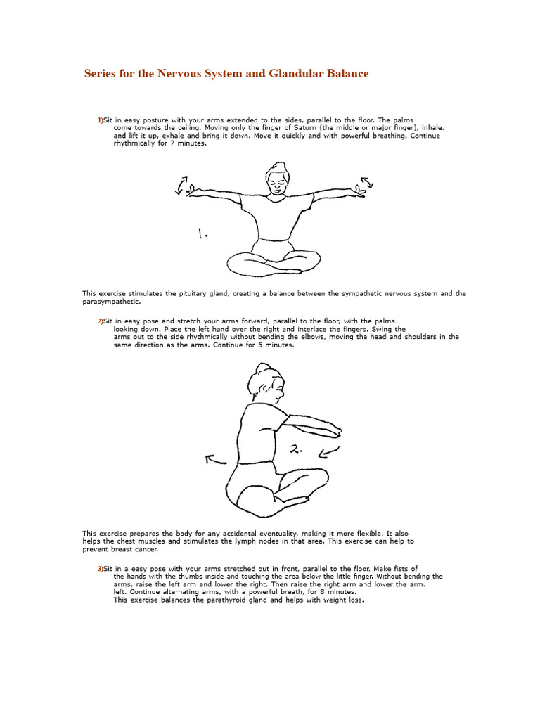 Series for the Nervous System and Glandular Balance | PDF
