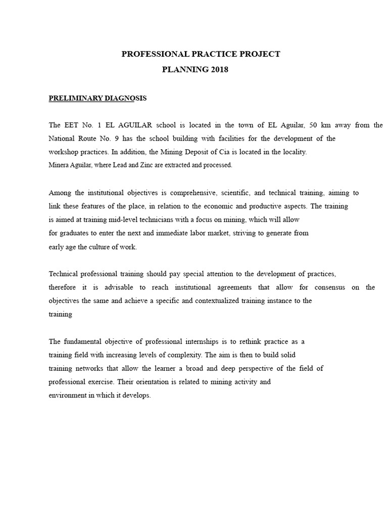 Professional Practice Project - Planning 6th Year Last | PDF ...