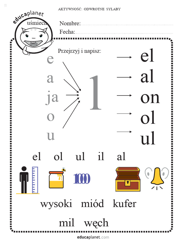 Kartka Sylaby Pośrednie Educaplanet | PDF