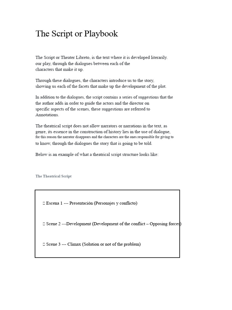 The Script or Theater Play 5th | PDF | Writing | Literary Theory