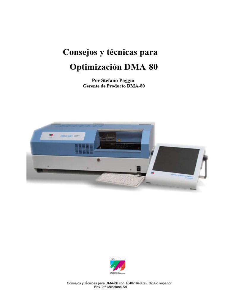 Consejos y Técnicas DMA-80 - DMA 8204 | PDF | Calibración | Mercurio ...