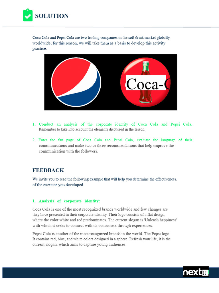 Analysis of The Coca-Cola Pepsi Brand | PDF