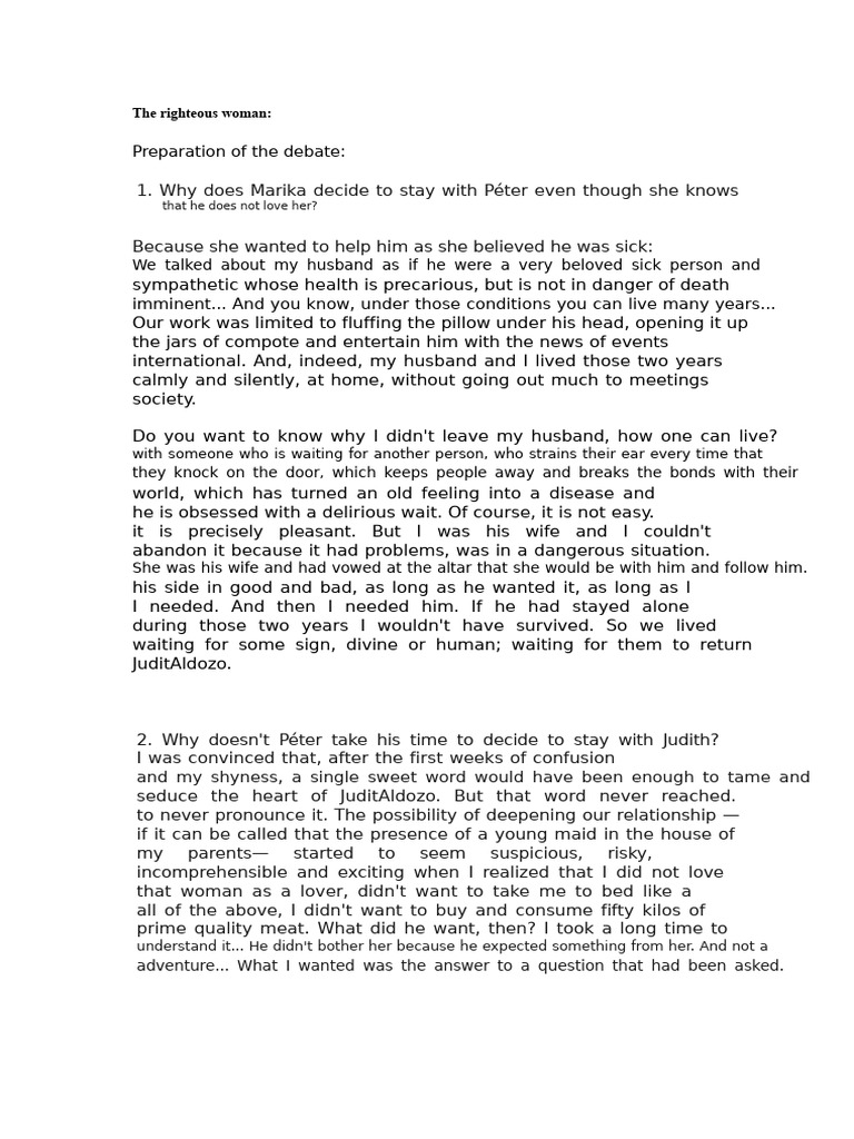 The Just Woman (1) | PDF | Bargaining