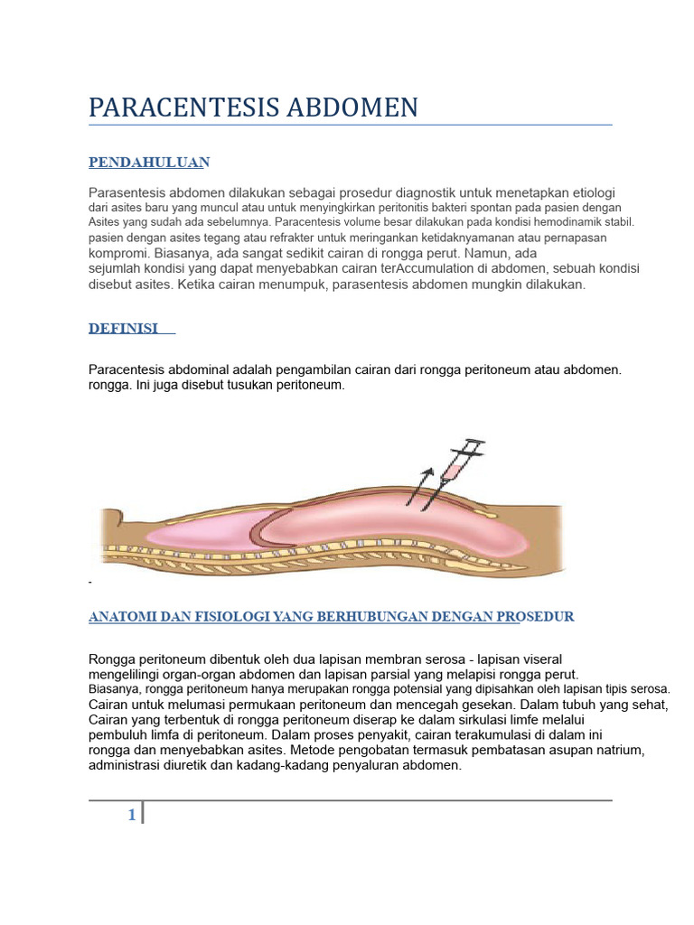 Paracentesis Abdominal | PDF