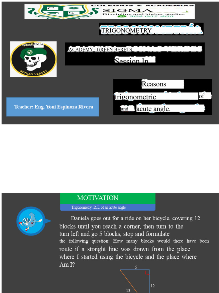 SESSION_3_TRIGONOMETRIC REASONS OF AN ACUTE ANGLE-TRIGONOMETRY | PDF ...