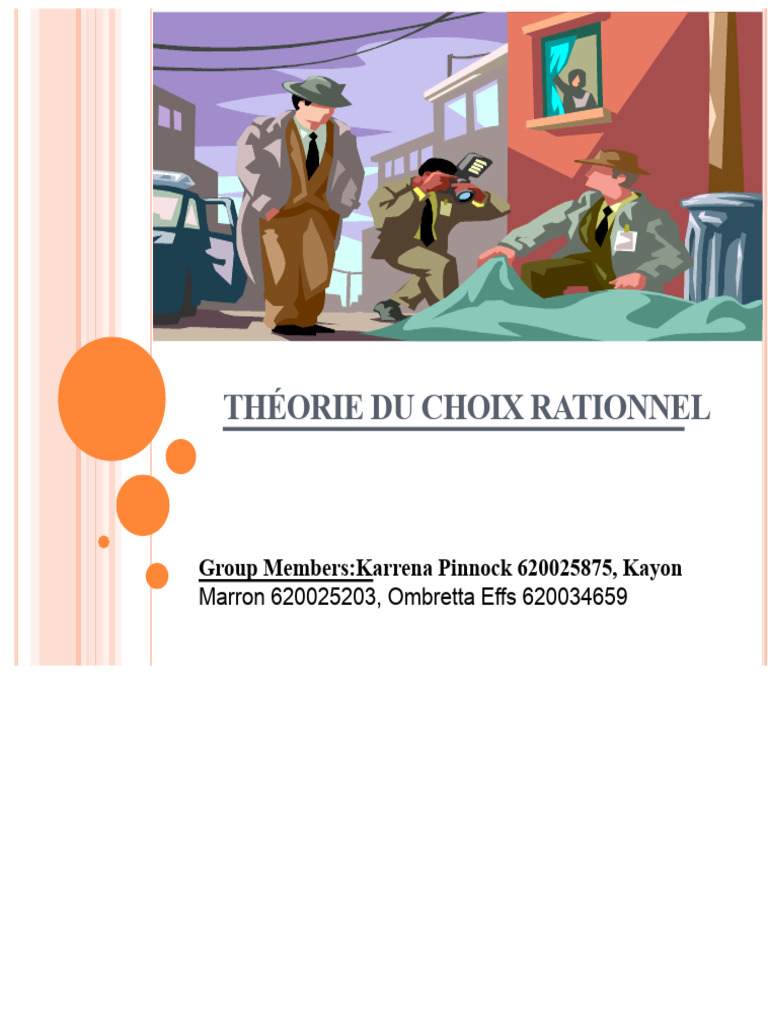 Comprendre la théorie du choix rationnel | PDF | Criminologie | Crimes