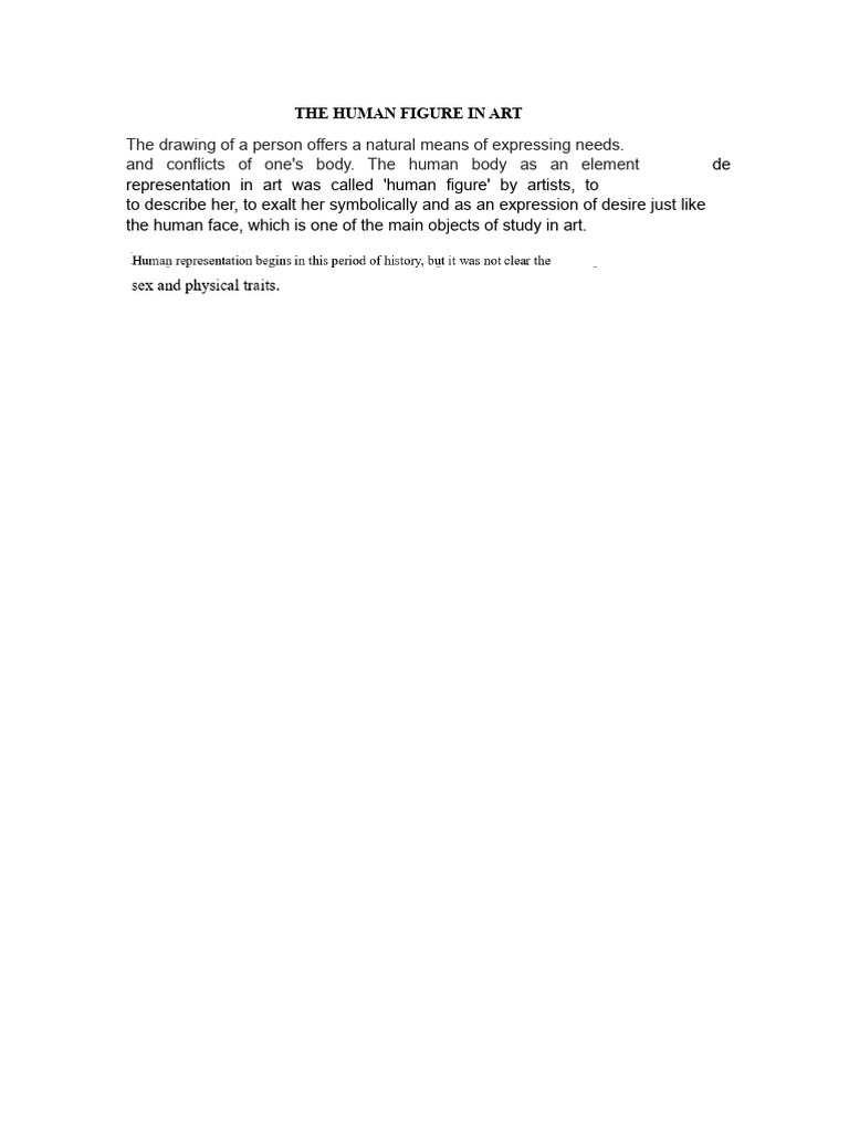 The Human Figure in Art | PDF