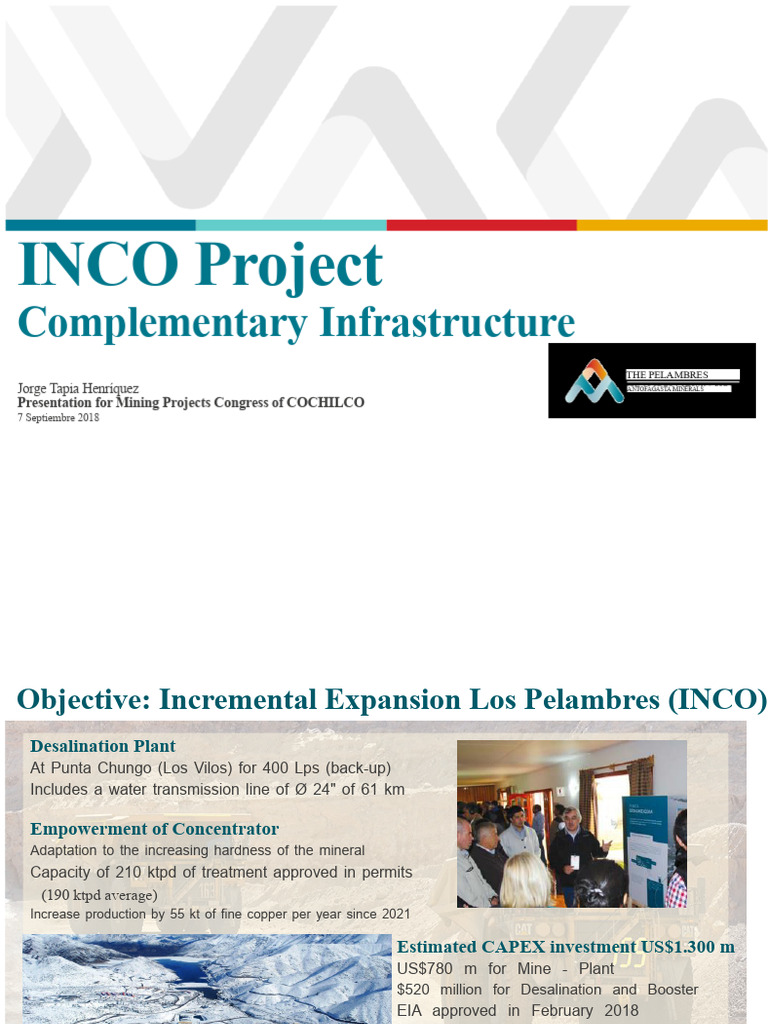 INCO Project Los Pelambres | PDF | Desalination | Mining