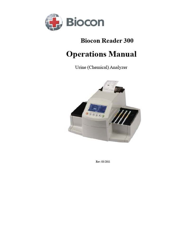BIOCON READER 300 - Operations Manual | PDF | Computing