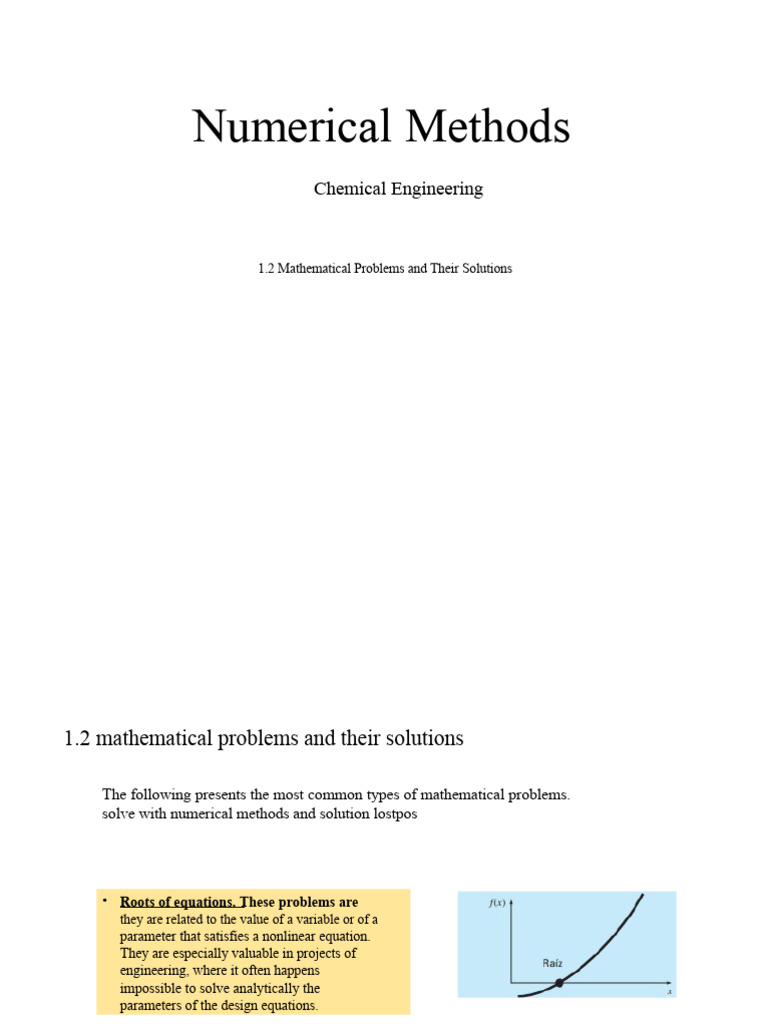 1.2 Mathematical Problems and Their Solutions | PDF | Equations ...