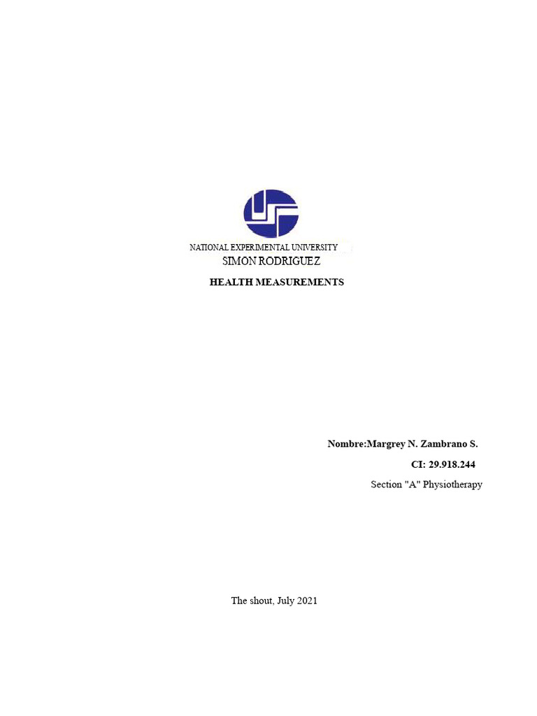 Health Measurements Report | PDF | Infant Mortality | Health Sciences