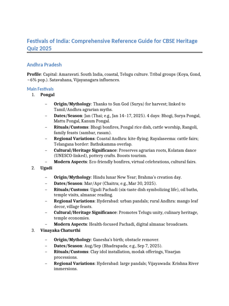 Festivals of India (1) | PDF | Festival | Hindu Worship