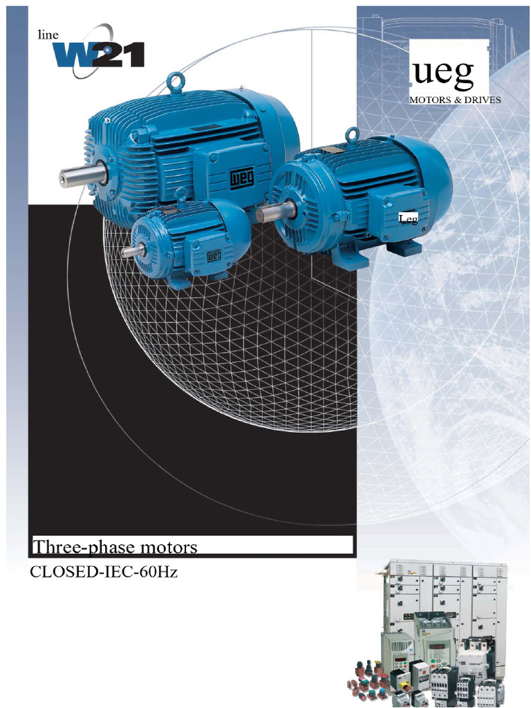 WEG Motors Catalog With Dimensions | PDF | Electric Motor | Engines