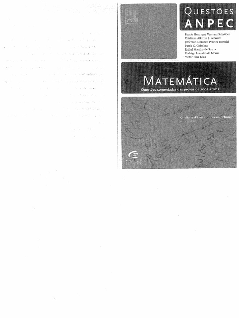 Questoes ANPEC Matematica Provas de 2002 A 2011 Comentadas | PDF